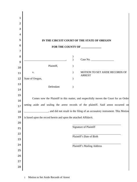 Set Aside Arrest Complete With Ease AirSlate SignNow