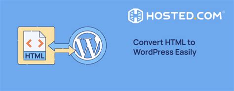 how to convert html to wordpress blog