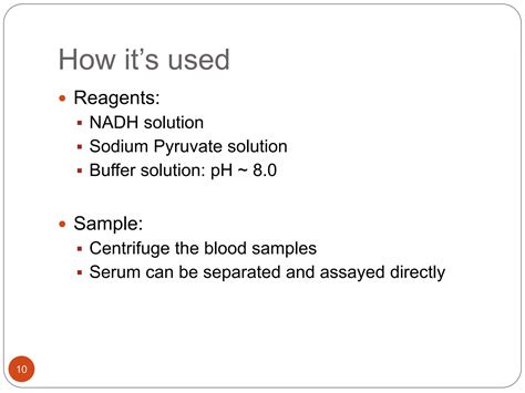 Lactate Dehydrogenase Assays Pptx