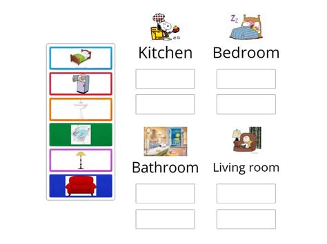 Parts Of The House Classify Group Sort