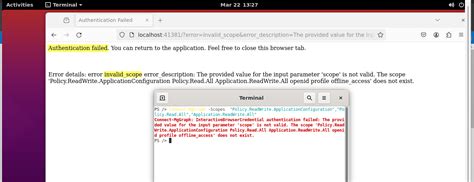powershell interactivebrowsercredential authentication failed