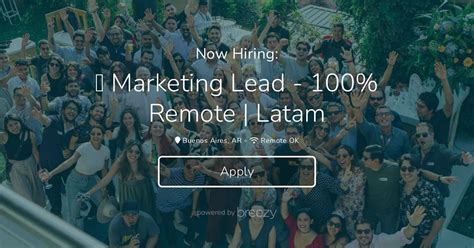🎯 Marketing Lead 100 Remote Latam At Tekton Labs