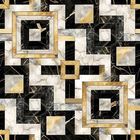 Luxury Geometric Marble And Gold Abstract Pattern Design Stock Image Image Of Opulence Chic