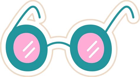 Sunglasses Summer Sticker Premium Vector Sunglasses Summer Sticker Premium Vector