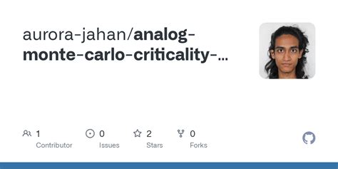 Github Aurora Jahananalog Monte Carlo Criticality Solver