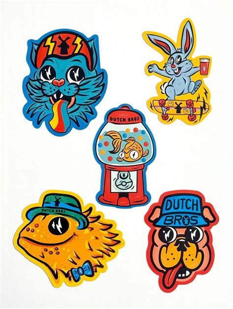 2025 Dutch Bros Stickers Etsy