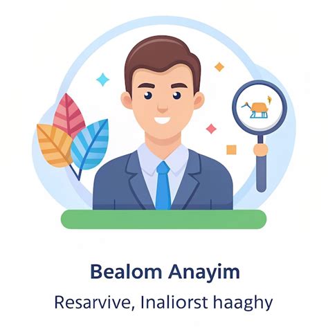 Behavior Analyst Vector Flat Style Insight Premium Ai Generated Image