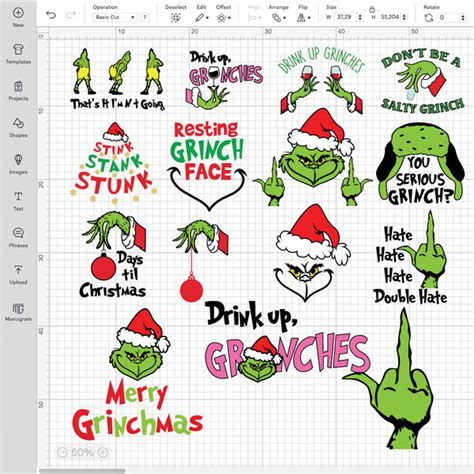 Grinch Middle Finger Svg Grinch Png Grinch Svg For Cricut Inspire
