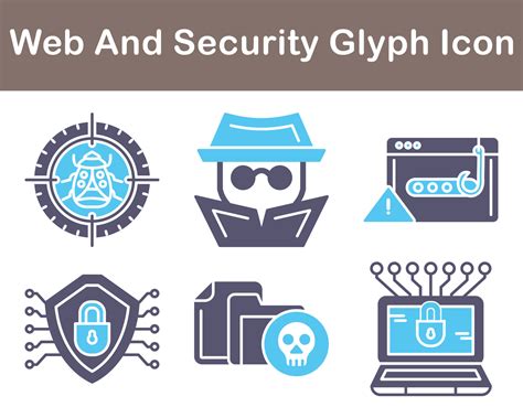 Web And Security Vector Icon Set 21123122 Vector Art At Vecteezy