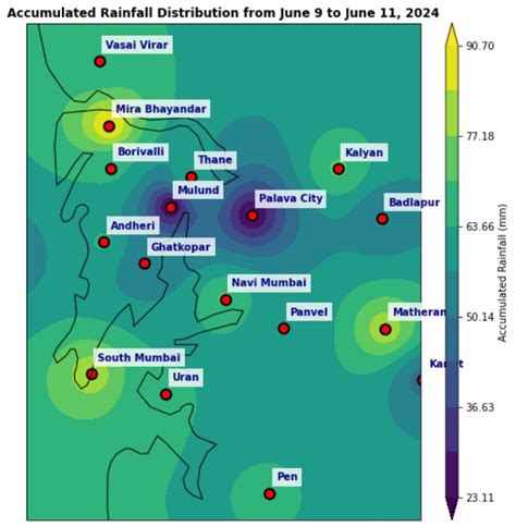 Akshay Sunil On Linkedin Total Rainfall Accumulation From June 9 To