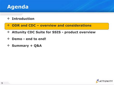 Attunity Efficient Odr For Sql Server Using Attunity Cdc Suite For Ssis