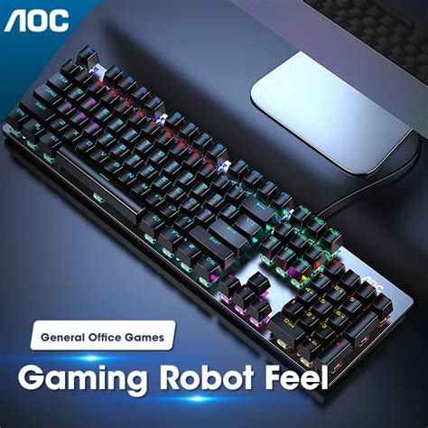 AOC GK RGB Full Keyboard Blue Switch Tech Titan