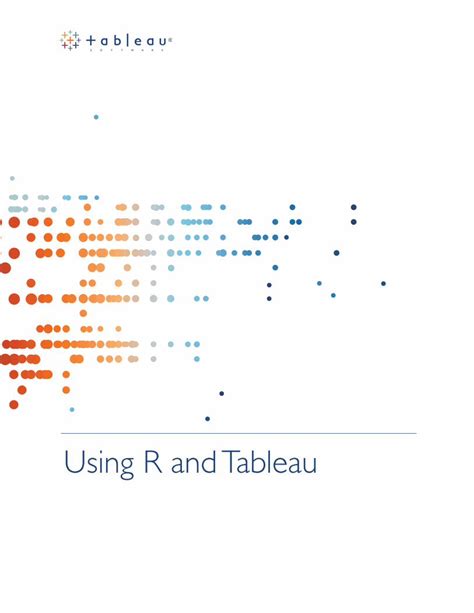 Pdf Using R And Tableau · Pdf File4 How Is Tableau Integrating With R