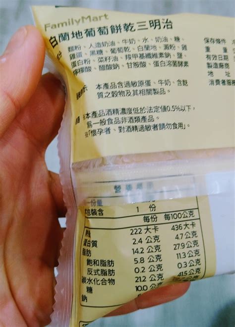 商品 全家minimore 白蘭地葡萄餅乾三明治 PTT評價