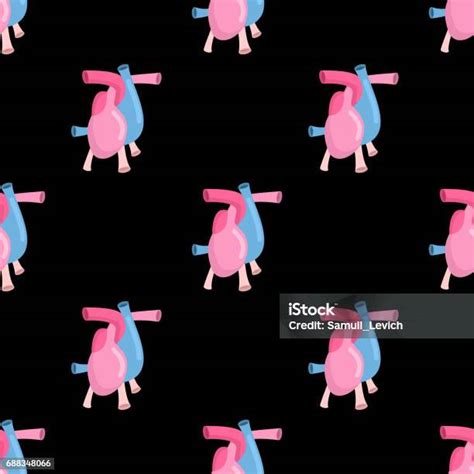 심장 해부학 시체 완벽 한 패턴입니다 심 방 및 심 실 패턴입니다 정 맥과 동맥 배경입니다 해 부 텍스처 건강관리와 의술에 대한