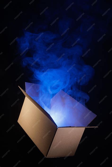 Premium Photo Mysterious Box Opening With Rays Of Light Mysterious