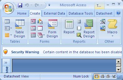 Microsoft Access Lesson 1 Introduction To Microsoft Access
