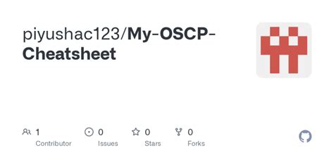 Piyush Chincholikar On Linkedin Github Piyushac123my Oscp Cheatsheet