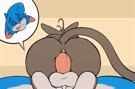 Rule 34 Anal Anal Sex Animated Anthro Anus Ass Balls Blue Body Blue Fur Brown Body Brown Fur