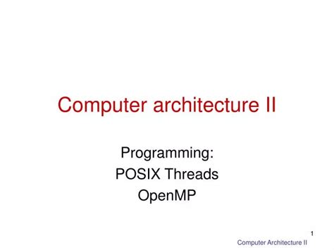Ppt Computer Architecture Ii Powerpoint Presentation Free Download