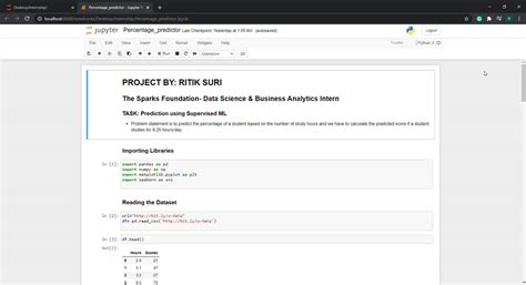 Ritik Suri On Linkedin Internship Sparksfoundation Gripapr21 Datascience Datascientist