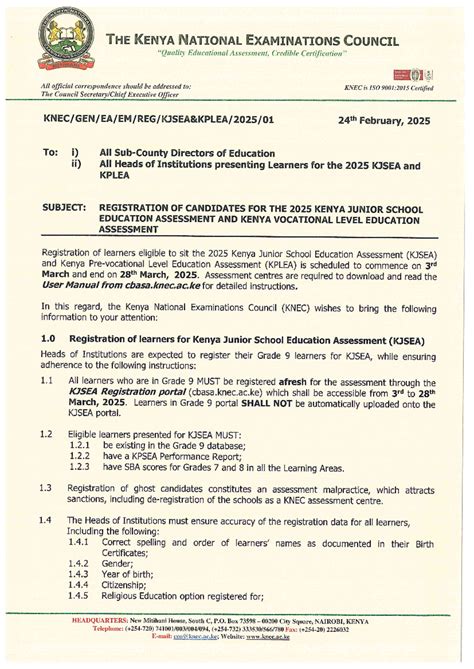 2025 Kjsea And Kplea Registration Circular Important Guidelines And Dates