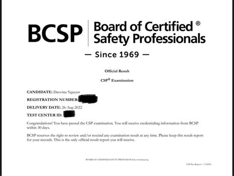 Daovina Nguyen Csp Chst On Linkedin Safety Bcsp Csp Wise Assp
