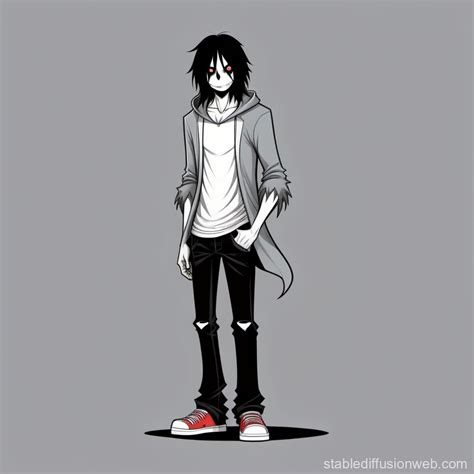 Jeff The Killer Full Body Portrait Stable Diffusion Online