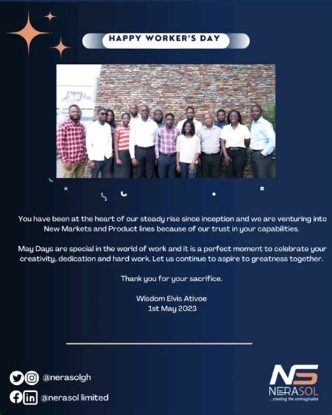 Elvis Ativoe Fcca Emba Bsc On Linkedin Work Workersday Nerasol Capabilities