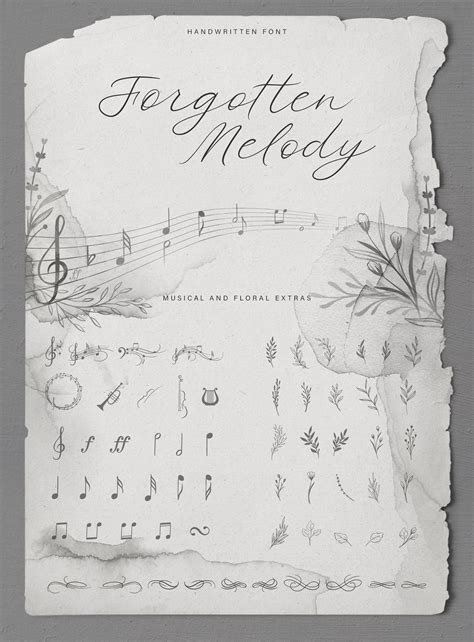 Forgotten Melody Font With Extras