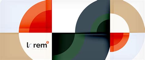 현대 기하학적 원 추상 배경 그림자 효과와 모양 라운드 다채로운 공란에 대한 스톡 벡터 아트 및 기타 이미지 공란 구도