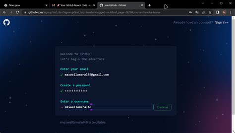 Criando Uma Conta No Github Maxclassit