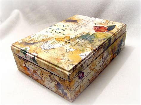 Ретро шкатулка в технике декупаж Декупаж В рукоделии