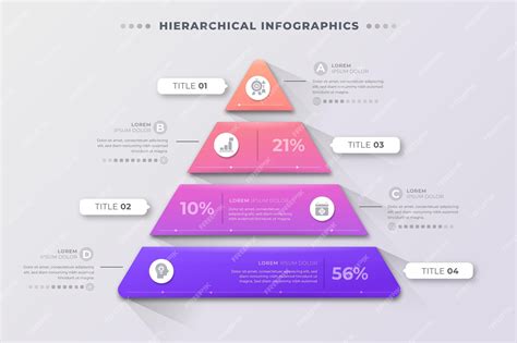 Premium Vector Hierarchical Business Infographics