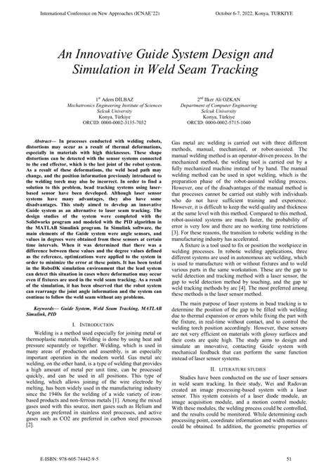 Pdf An Innovative Guide System Design And Simulation In Weld Seam