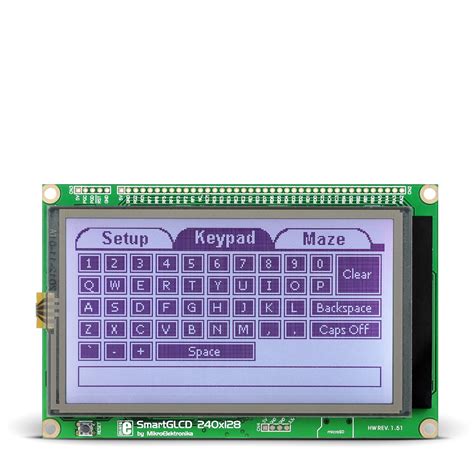 Smartglcd 240x128 Pic Development Board With Glcd Touch Screen