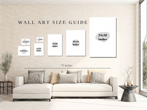 Wall Art Size Guide Frame Display Size Guide Poster Size Etsy