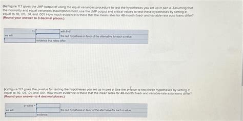 Solved B Figure 117 Gives The JMP Output Of Using The Chegg Com