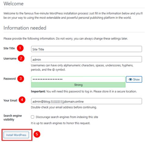 Install Wordpress On A Subdomain Tutorial