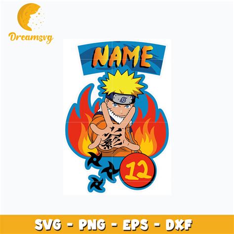 Uzumaki Naruto Name Design Svg Anime Svg Naruto Svg Dreamsvg Store