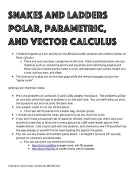 Polar Parametric And Vector Calculus For AP Calculus BC By Cindy Carlson