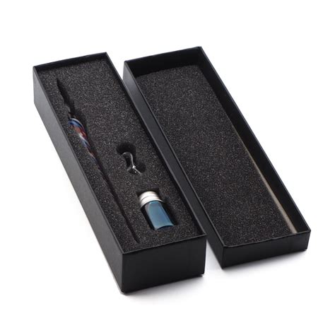 Handmade Glass Dip Dipping Calligraphy Pen Presentation Set Artists T
