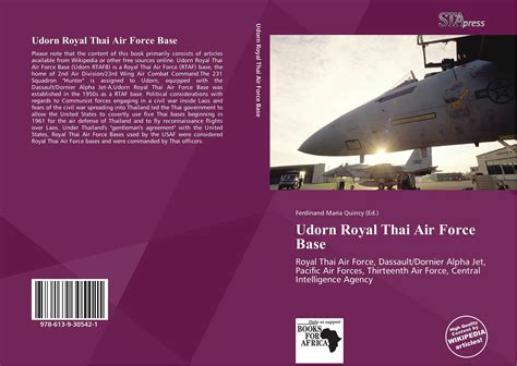 Udorn Royal Thai Air Force Base 978 613 9 30542 1 613930542x