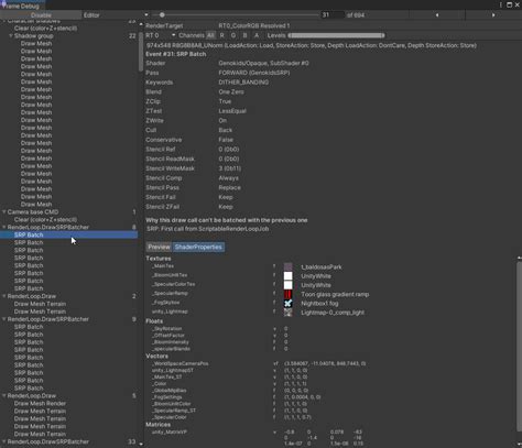 Srp Batch Problem Node Use Different Shader Keywords Unity Engine