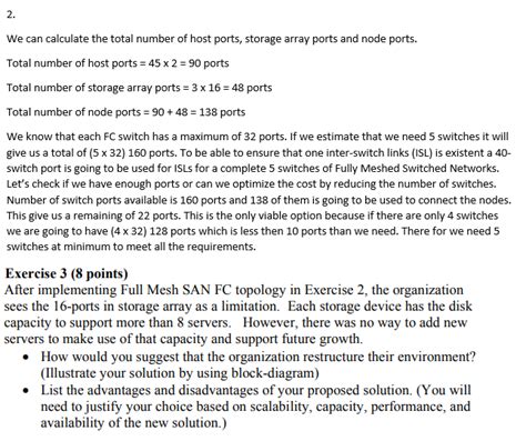 2 We Can Calculate The Total Number Of Host Ports Chegg Com