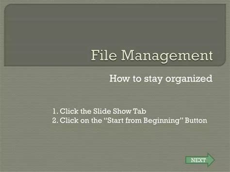 PPT File Management PowerPoint Presentation Free Download ID 2003342