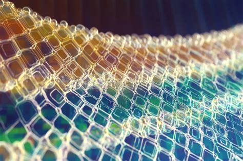 Mesmerizing Iridescent Honeycomb Texture Abstract Background Stock Image Image Of Digital