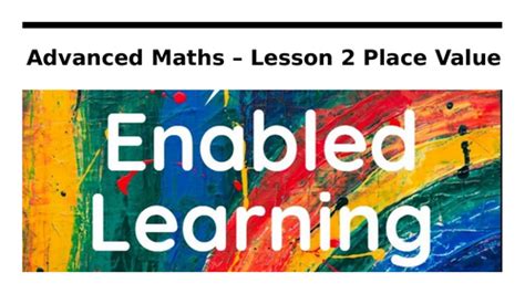 Maths Place Value Teaching Resources