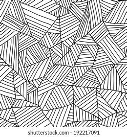 Vector Seamless Pattern Irregular Abstract Linear Stock Vector Royalty Free