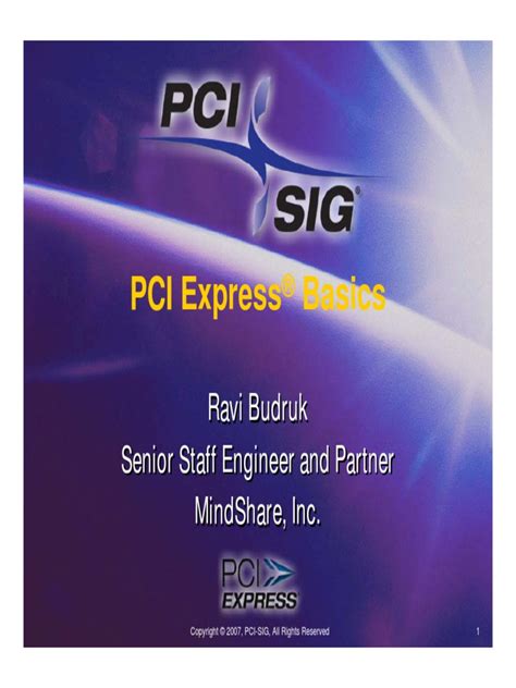 Slides Pci Express Basics Pdf